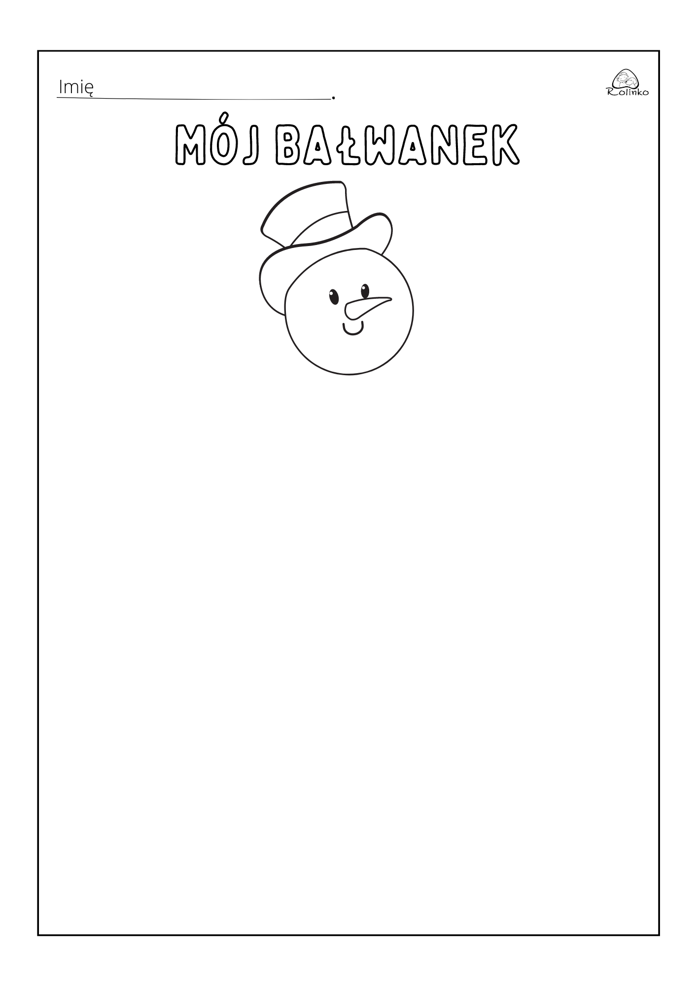 Dzień bałwana w przedszkolu 2024 - pomysły i zabawy. - ROLINKO