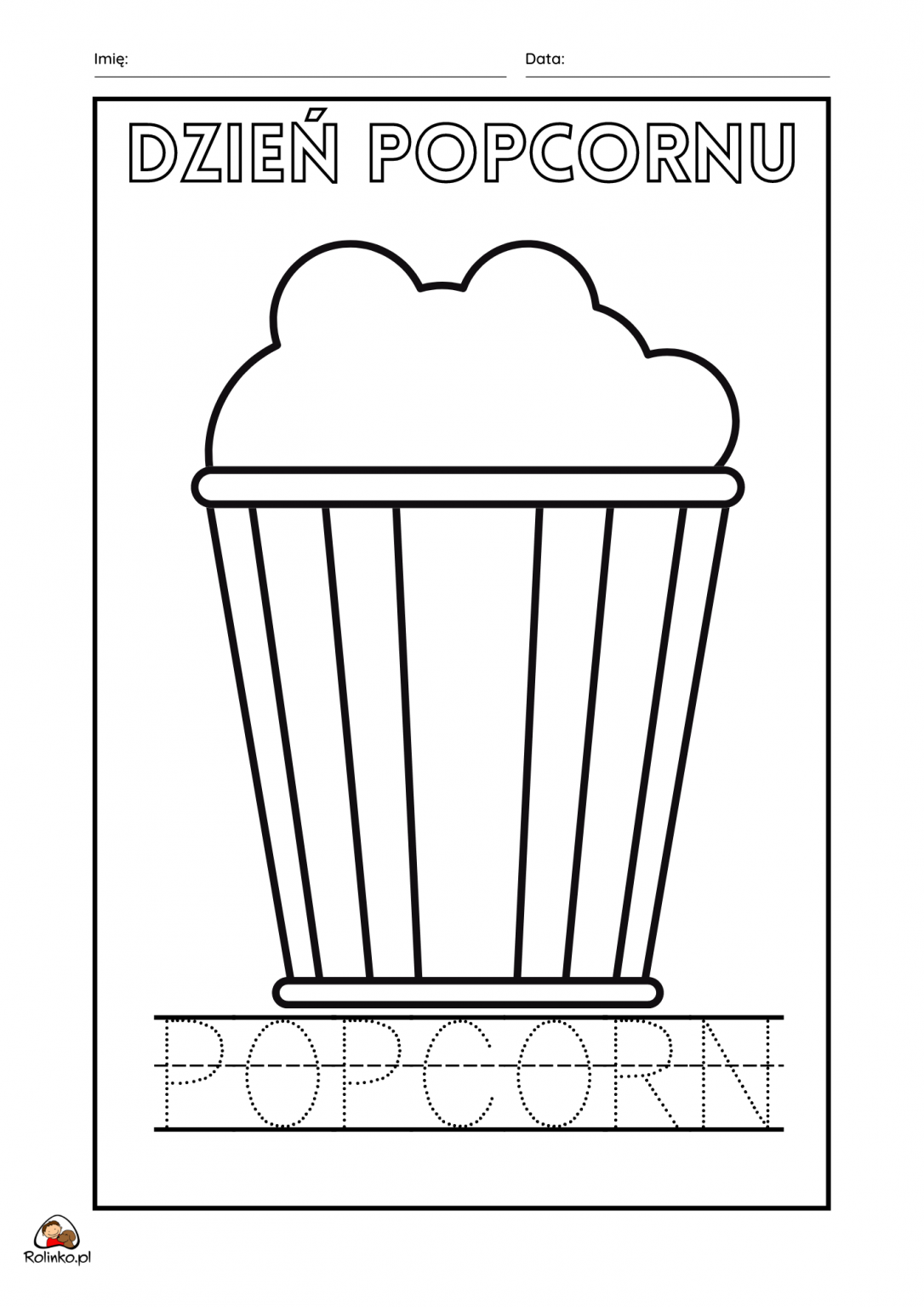 Dzień popcornu w przedszkolu 2024 - ROLINKO