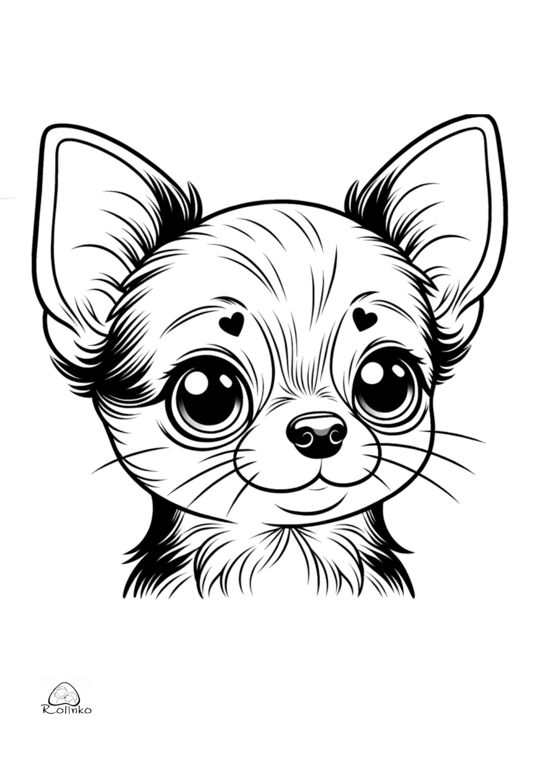 Kolorowanki psy do druku - ROLINKO
