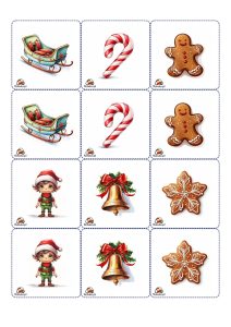 Świąteczne Memory dla dzieci do druku - ROLINKO