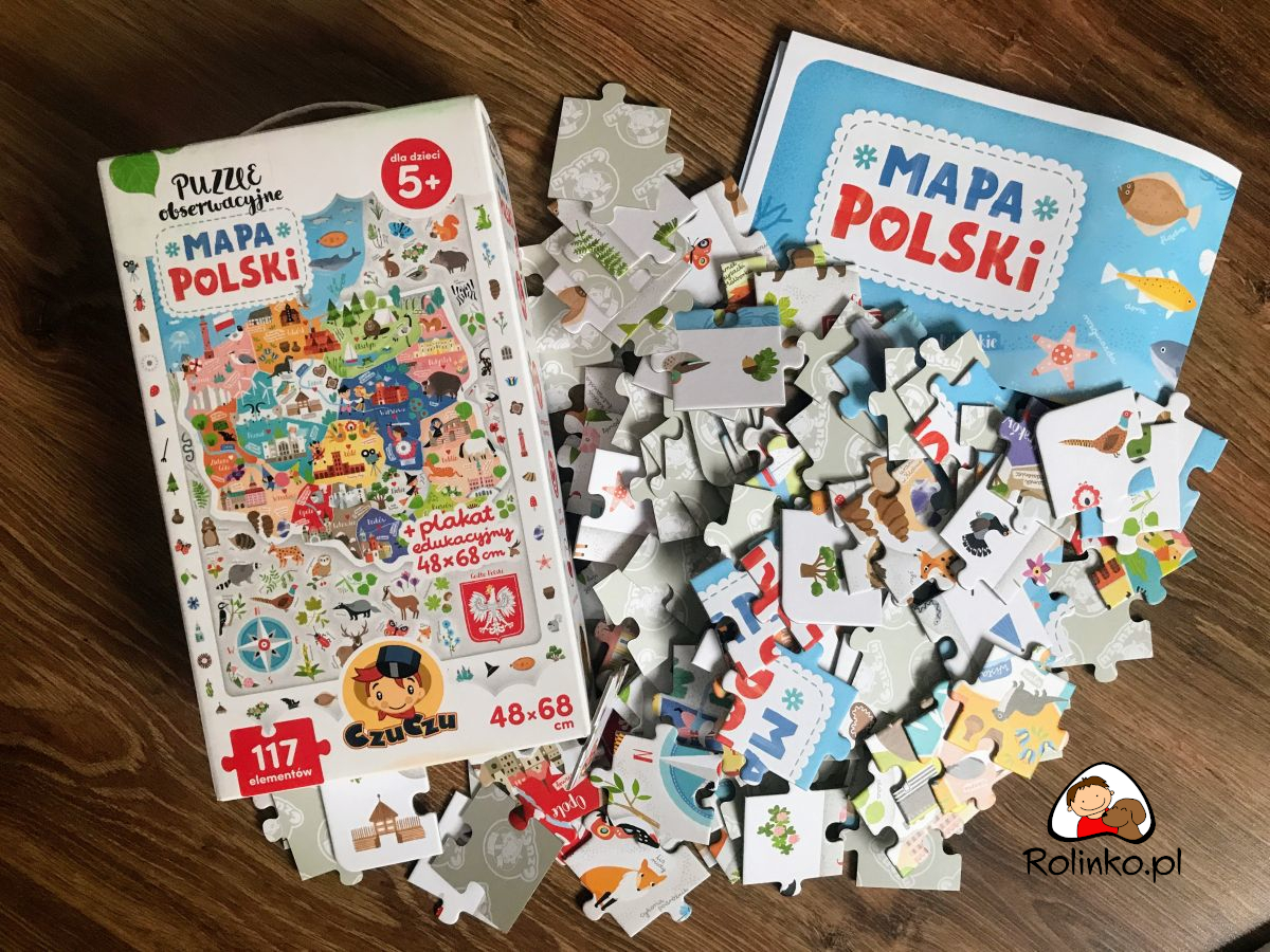 Recenzja puzzle CzuCzu mapa Polski dla 5 latka - ROLINKO