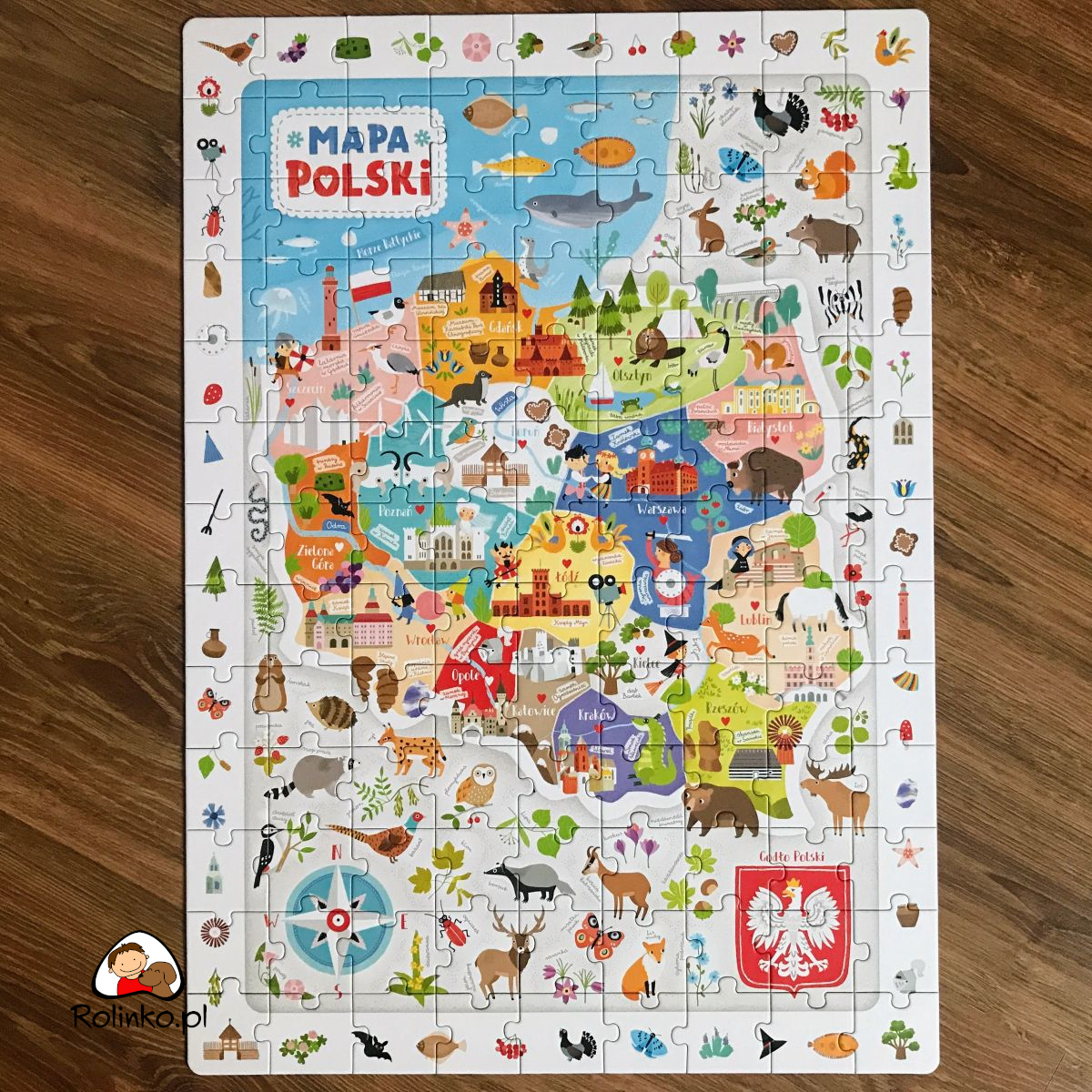 Recenzja puzzle CzuCzu mapa Polski dla 5 latka - ROLINKO